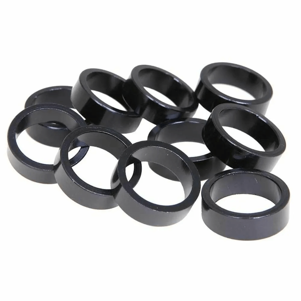 EVO Alloy headset spacers, 28.6mm, Black, 5mm, (10X) – Bici